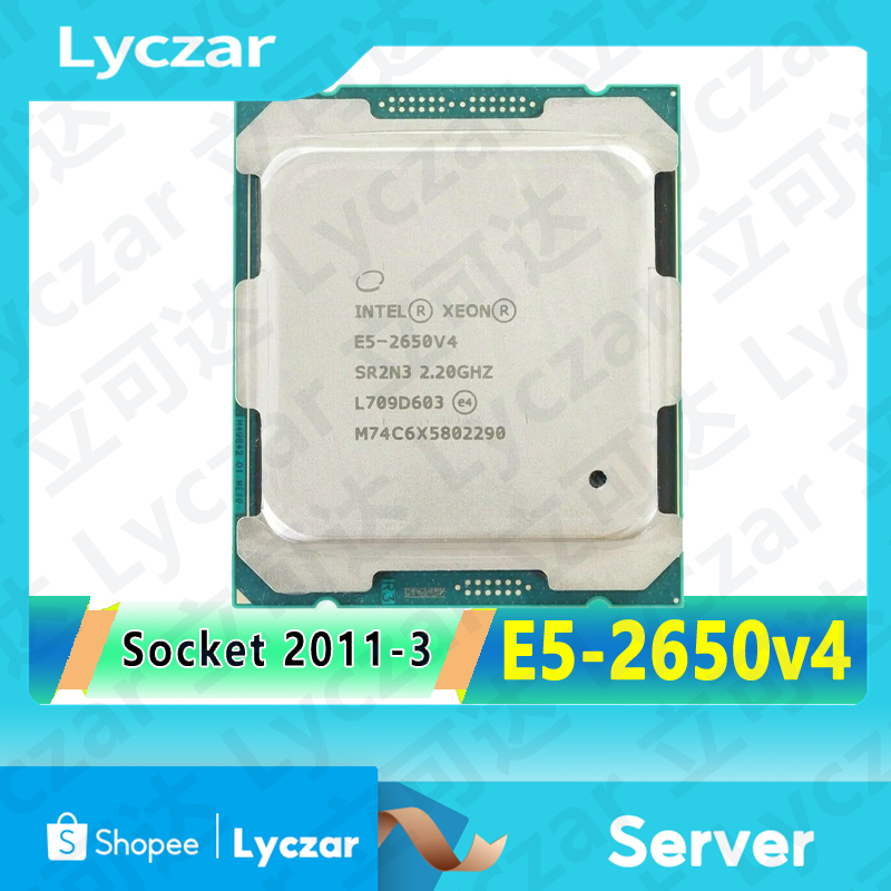Intel Xeon E5 2650v4 Processor LGA 2011-3 2.2GHz 30M Cache 12-Core 105W ...