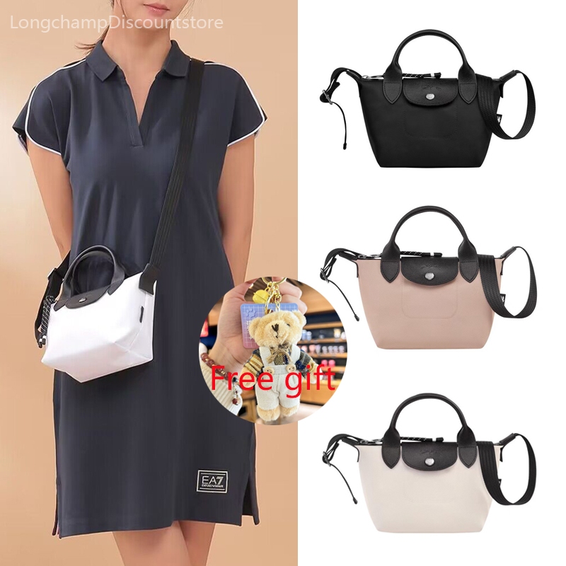 Longchamp LE PLIAGE ENERGY 1512 1500 Nylon Canvas Leather Ladies One ...