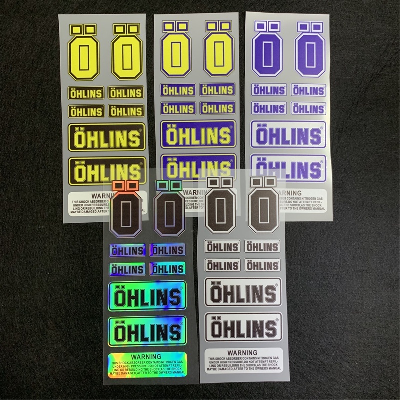 Ohlins Logo Reflective Sticker Colorful Laser Reflective Sticker ...