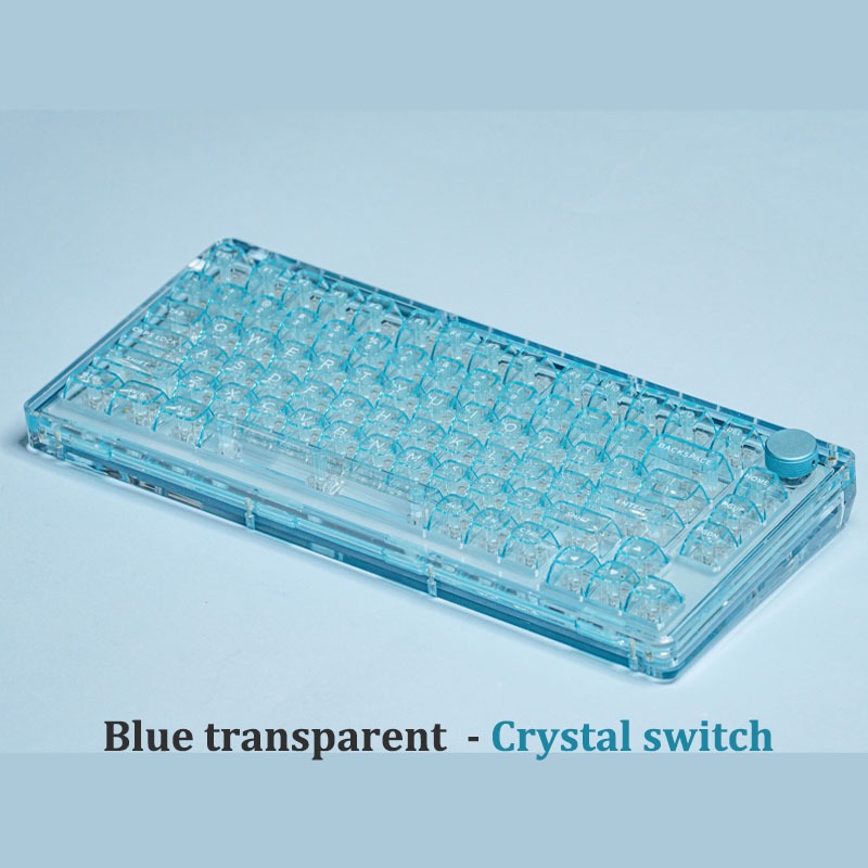 KiiBOOM PHANTOM 81 V2 transparent mechanical keyboard three mode ...