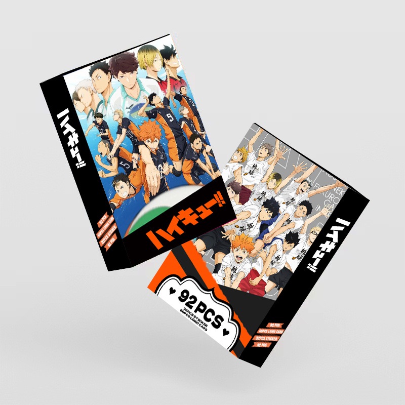 Haikyuu!! Lomo Card Double Sided Photocard Sticker 92pcs/box | Shopee ...