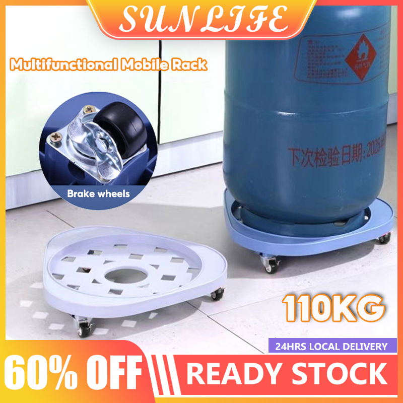 Sunlife 110KG Gas Tank Holder Stand Multifunctional Pulley Loader ...
