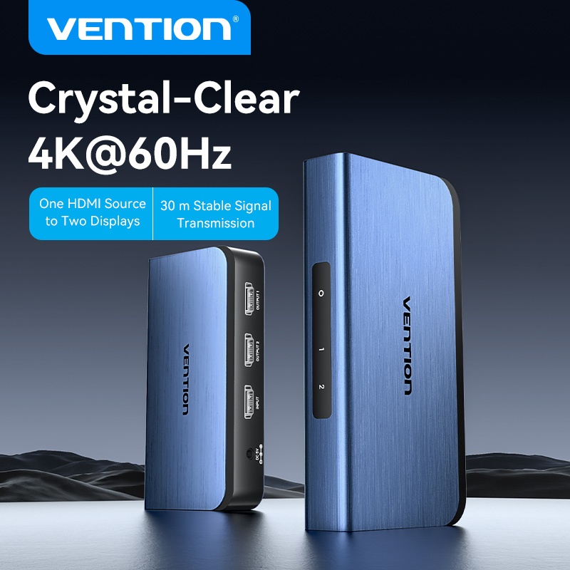 Vention HDMI Splitter 4K 60Hz 1 In 4 Out HD Adapter Audio Video Sync ...