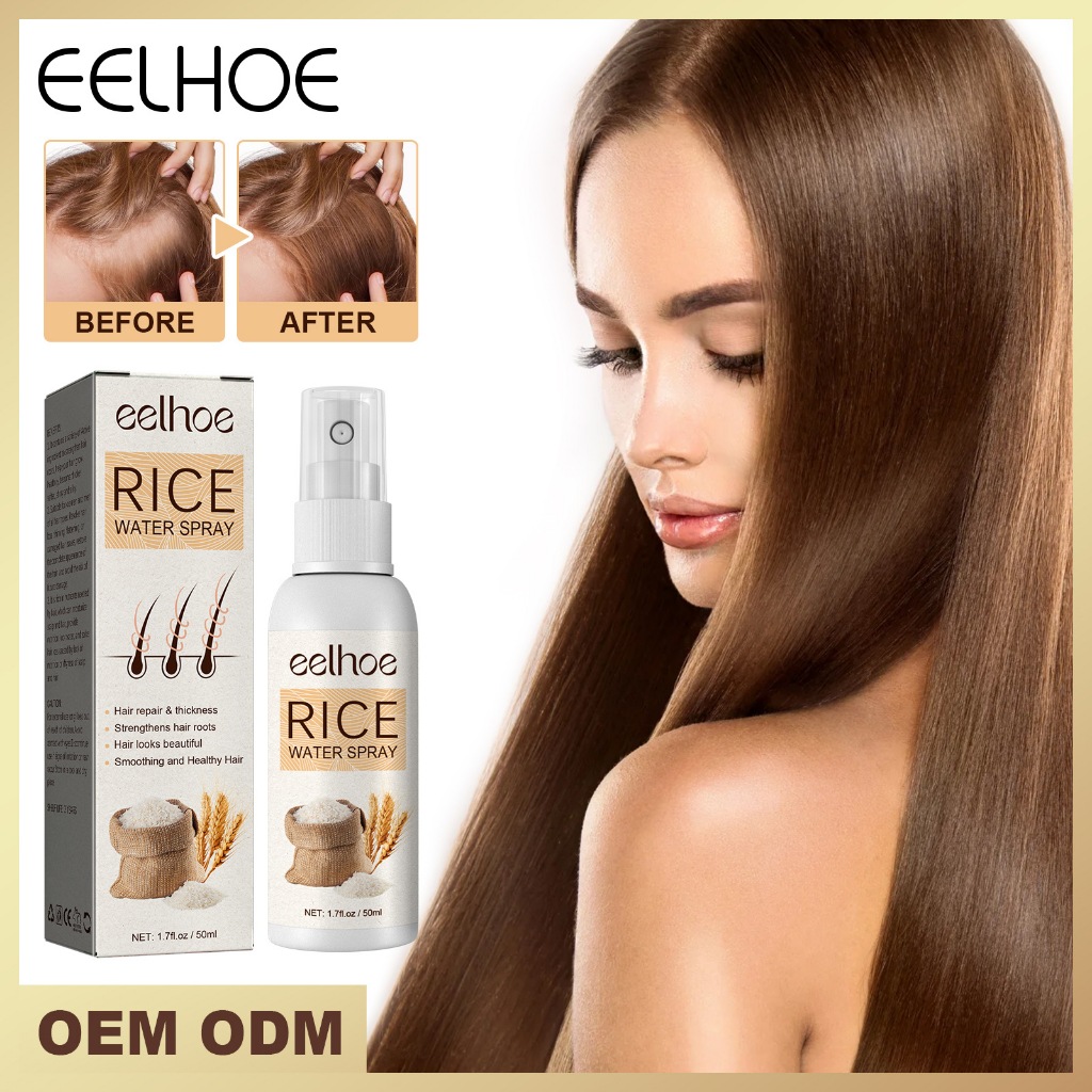 EELHOE Rice Water Spray 50ml Rice Water Hair Growth Spray Strengthen ...