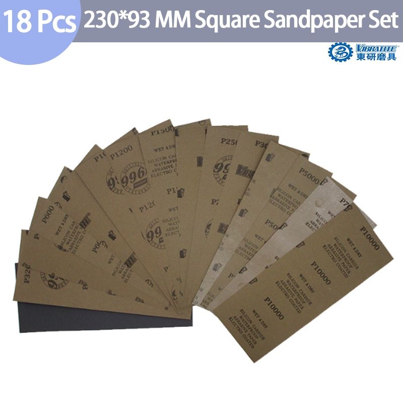 18 Pcs 230*93 MM Sandpaper Set 400,600,800,1000,1200,1500,2000,2500 ...