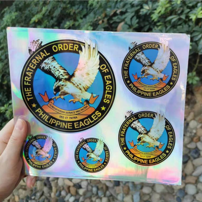 1 Set 5IN 3IN 2IN Fraternal Eagles Hologram Laminated for Car Motor ...