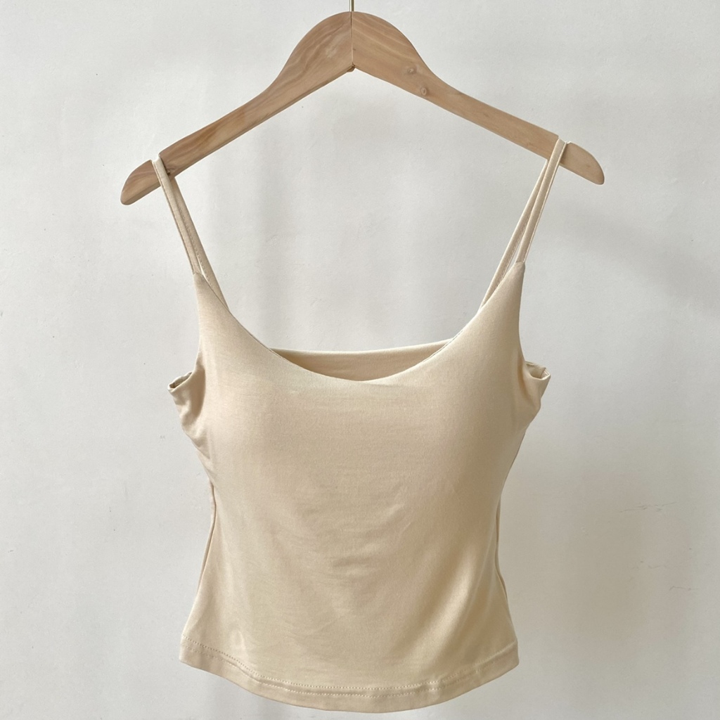 Women's Camisole Push-up Tank Tops Cotton Vest With Pads Sexy ...