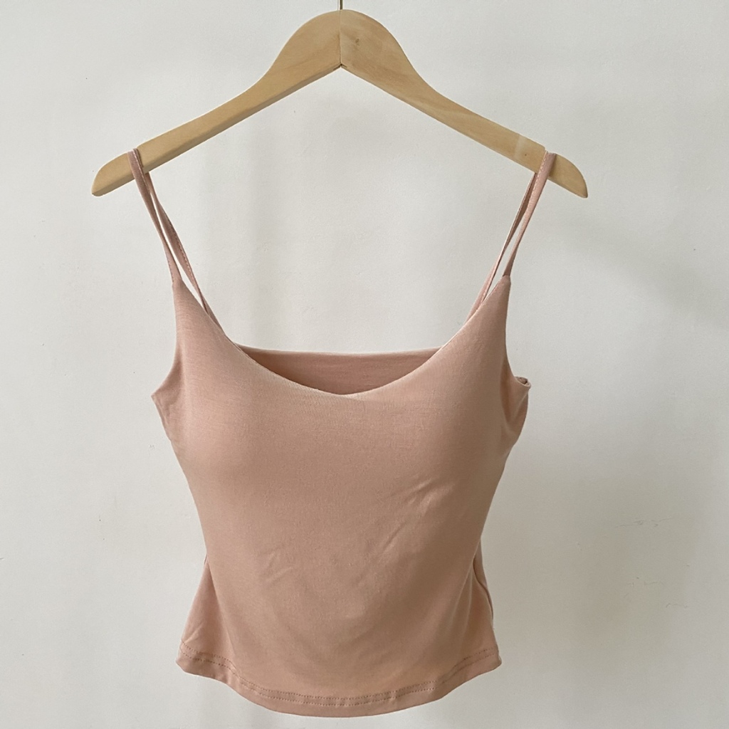 Women's Camisole Push-up Tank Tops Cotton Vest With Pads Sexy ...