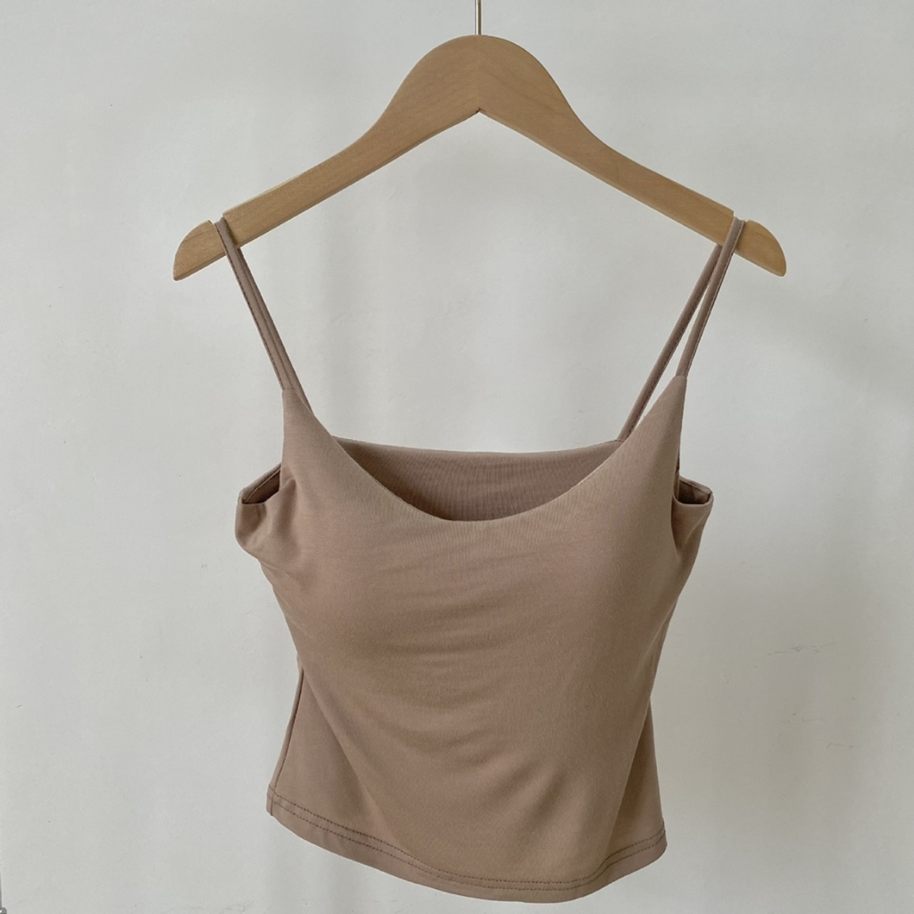 Women's Camisole Push-up Tank Tops Cotton Vest With Pads Sexy ...