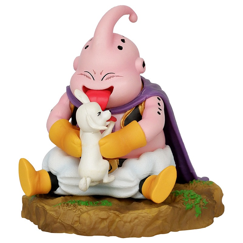 8cm Anime Dragon Ball Z Figure Majin Buu Action Figure Lick The Dog Fat ...