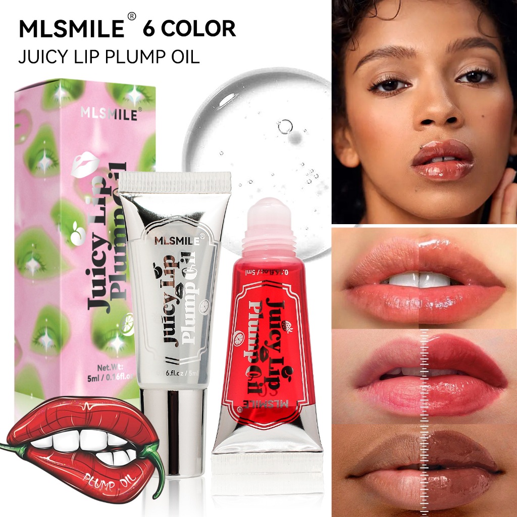 Mlsmile Roll-On Lip Glaze Fade Lip Lines Transparent Moisturizing Lip ...