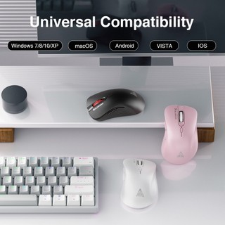 SOLAKAKA SM66 Wireless Mouse Bluetooth/2.4G 400mAh Battery With 6-speed ...