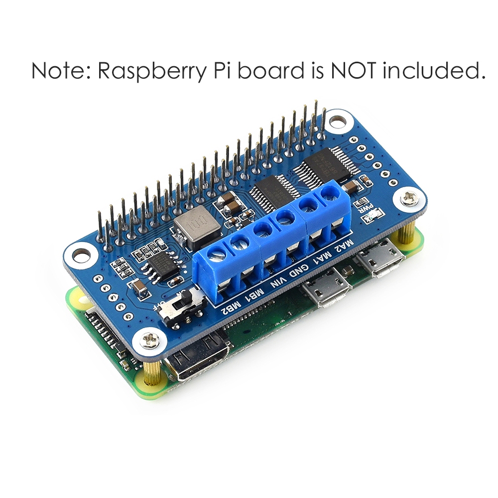 2-Channel DC Motor Driver Module Expansion Board Breakout Shield HAT for RPI RasPi Raspberry Pi ...