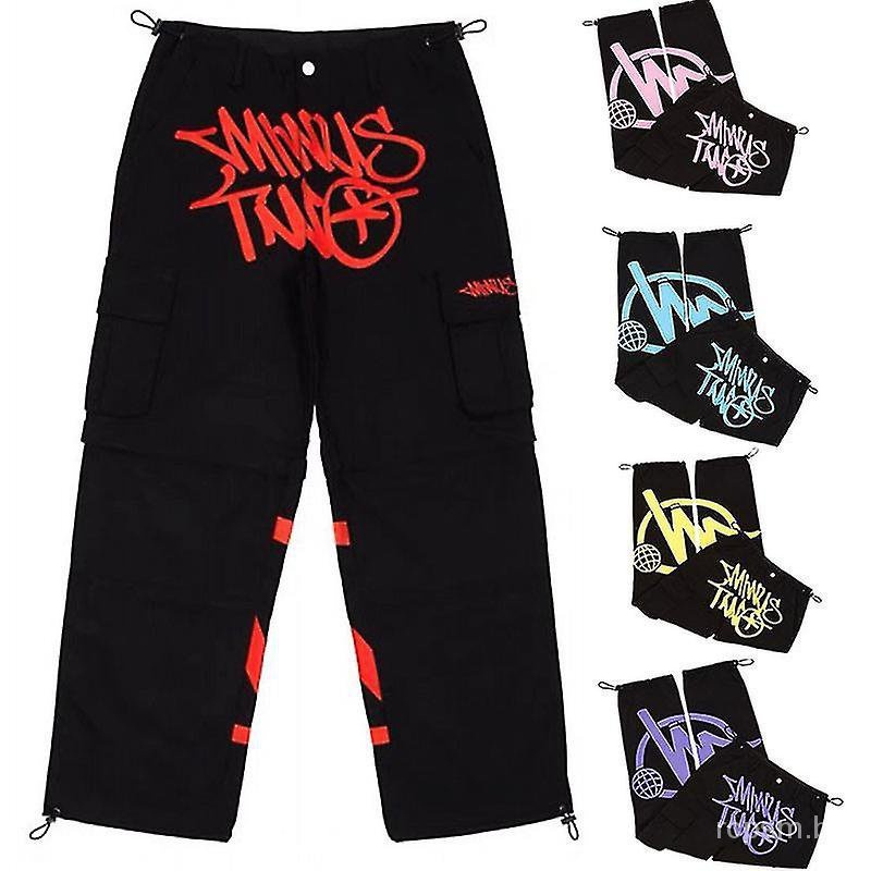 Minus Two Cargo Pants Y2k Casual Baggy Streetwear Gym Sports Jeans Man ...
