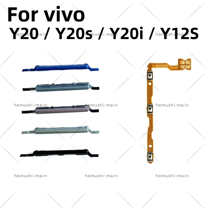For VIVO Y20 / Y20s / Y20i / Y12S Power on / off Switch Button Side Key Volume Up Down Flex ...