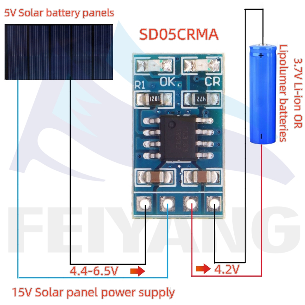 MPPT Solar Charge Controller 1A 4.2V 3.7V 18650 LiPo Li-ion Lithium ...