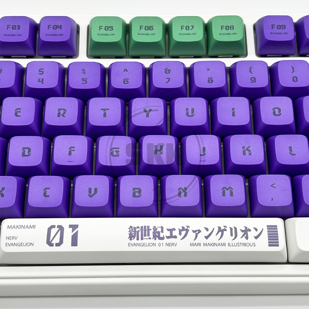 EVA-01 Keycaps PBT Dye-sub XDA Profile Keycap Custom Keycaps | Shopee ...
