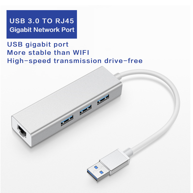 USB3.0 HUB | USB to RJ45 Gigabit Ethernet port four in one /USB3.0 high ...
