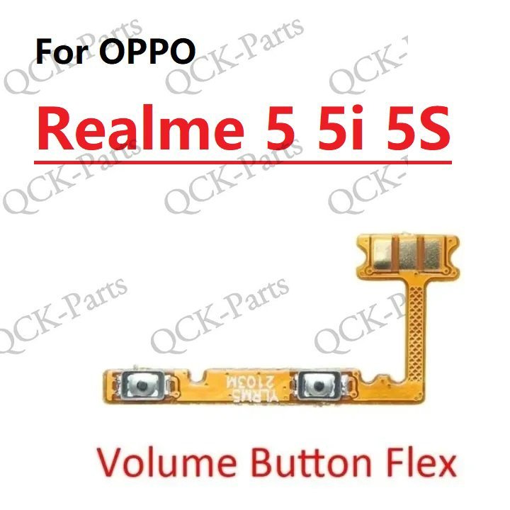 5/10pcs Power ON OFF Mute Switch Control Key Volume Button Flex Cable For OPPO Realme 5 5i 5S ...