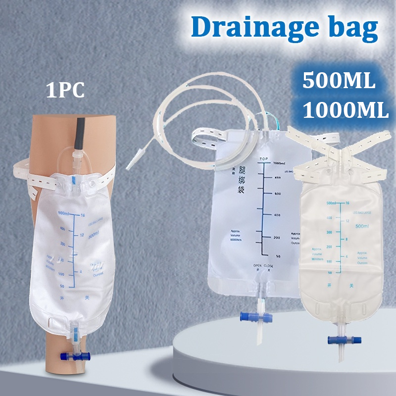 Disposable Drainage Bag Urinary Receiver - Urine Bag Leg Strap Catheter ...