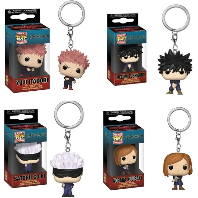 Funko Pop! Jujutsu Kaisen Itadori Yuji Satoru Gojo Keychain Action ...
