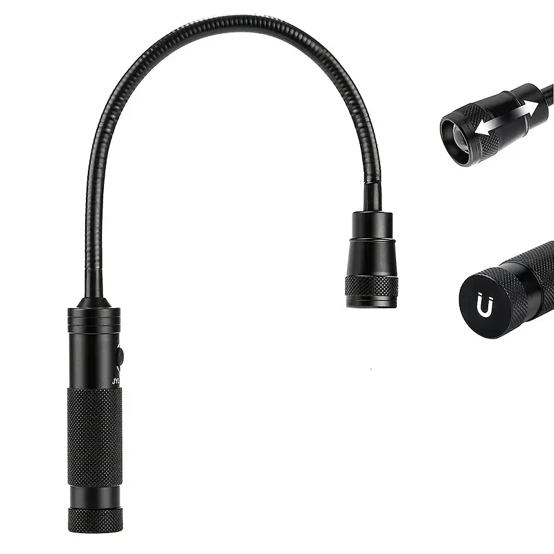 LED Gooseneck Flashlight, Flexible LED Light With Magnetic Base ...