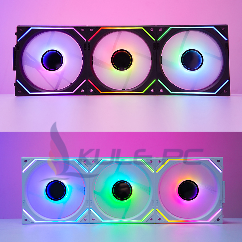 Jungle Leopard Interstellar V2 CPU Block Fan ARGB 120mm White Prism ...