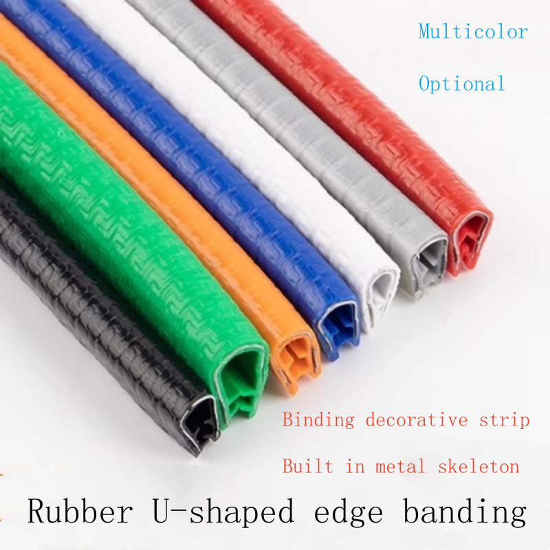 U-shaped edging rubber strip, anti-collision plastic, anti cutting ...