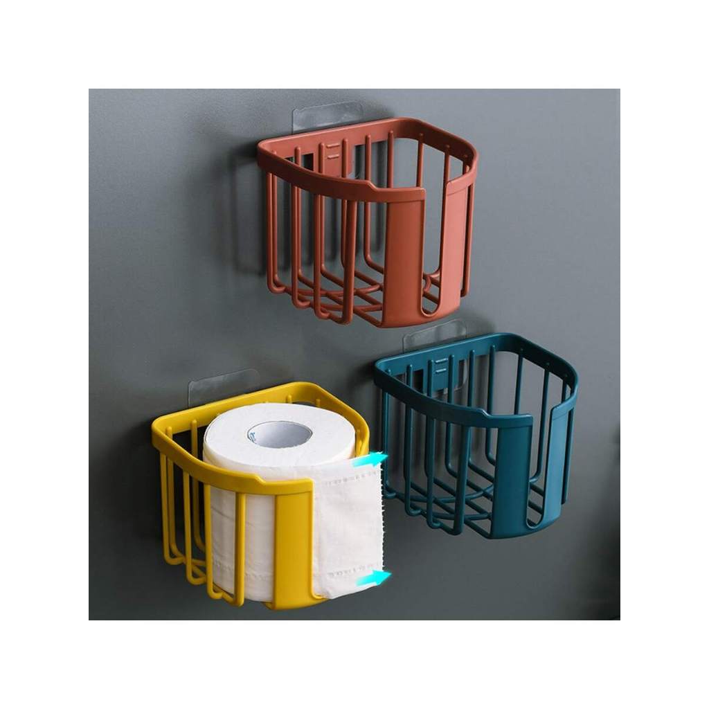 Non punching toilet storage rack toilet tissue box toilet paper ...