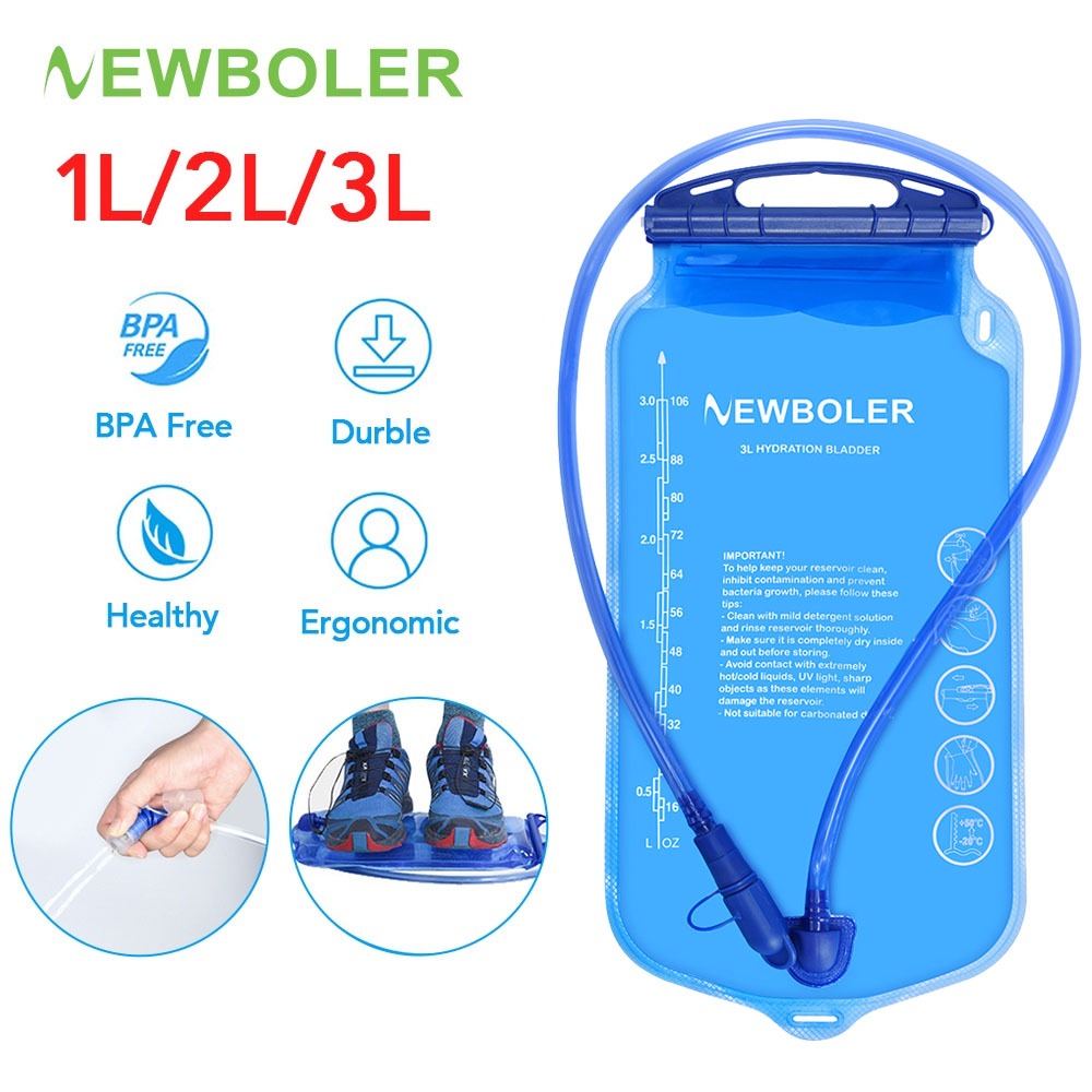 NEWBOLER Hydration Bladder 1L/1.5/2L/3L Water Bladder Running Hydration ...