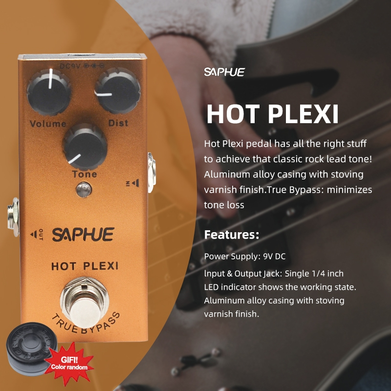 SAPHUE Electric Guitar Pedal Vintage Overdrive/Ultimate Drive/Crunch ...