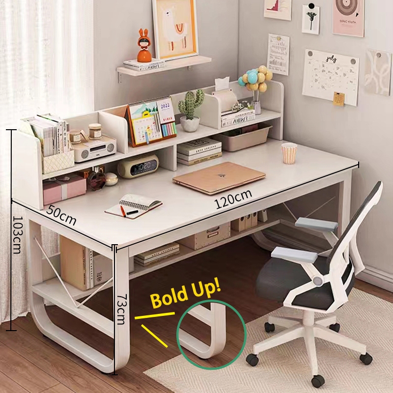 【80% Off Clearance Sale】⚡120CM Study Table Desk Bookcase Bookshelf ...