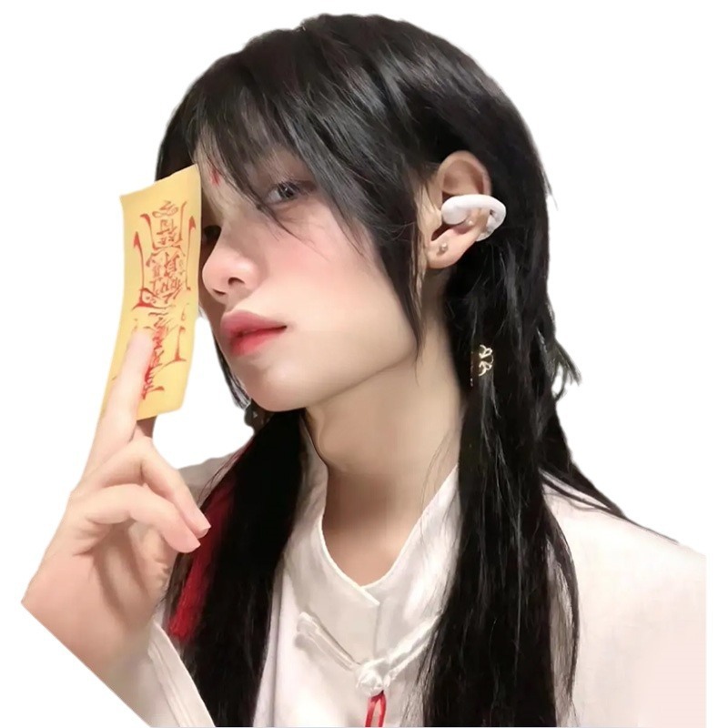 Man Wig Red Japanese Samurai Head Handsome Unisex Mullet Head Fluffy ...