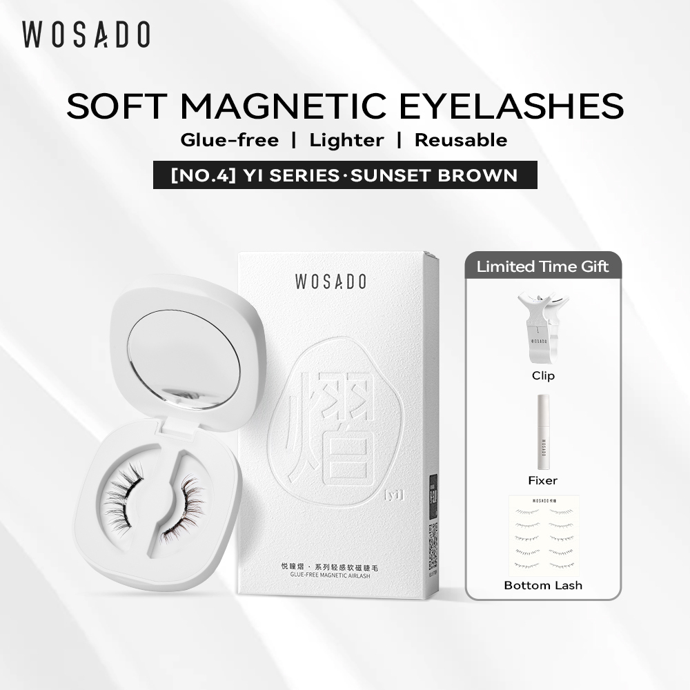 WOSADO Magnetic Lashes No.4 SUNSET BROWN UPGRADE Professional Premium ...