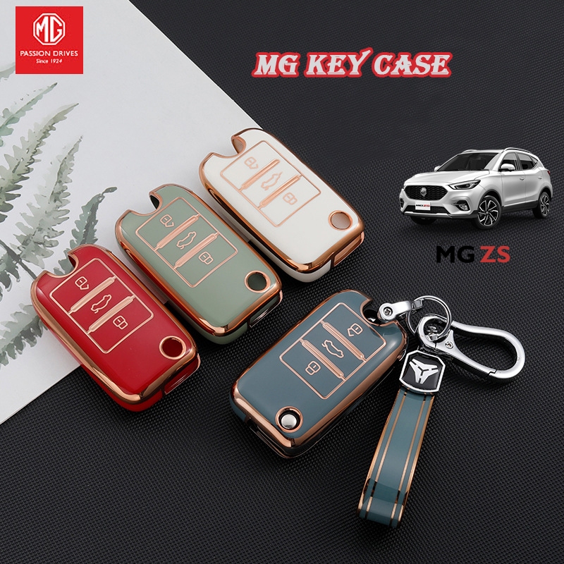 Car fold Key Cover For MG MG3 ZS EV MG4 MG5 MG6 MG HS EP key case key ...