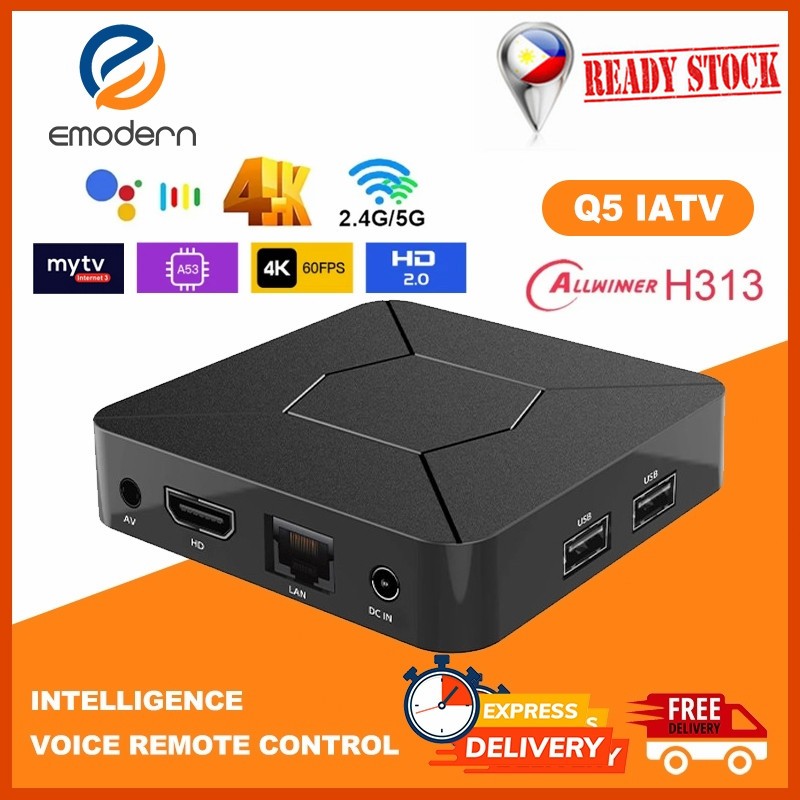 Q5 TV BOX Android 10.0 Allwinner H313 2.4/5G WiFi BT 2GB 8GB 4K Set Top ...