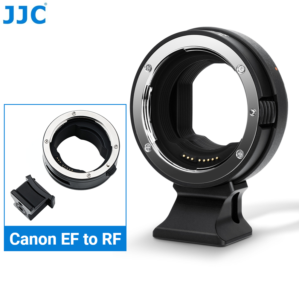 JJC EF-EOS R Canon Lens Adapter Auto Focus Lens Converter for EF EF-S Mount Lens to RF Camera ...
