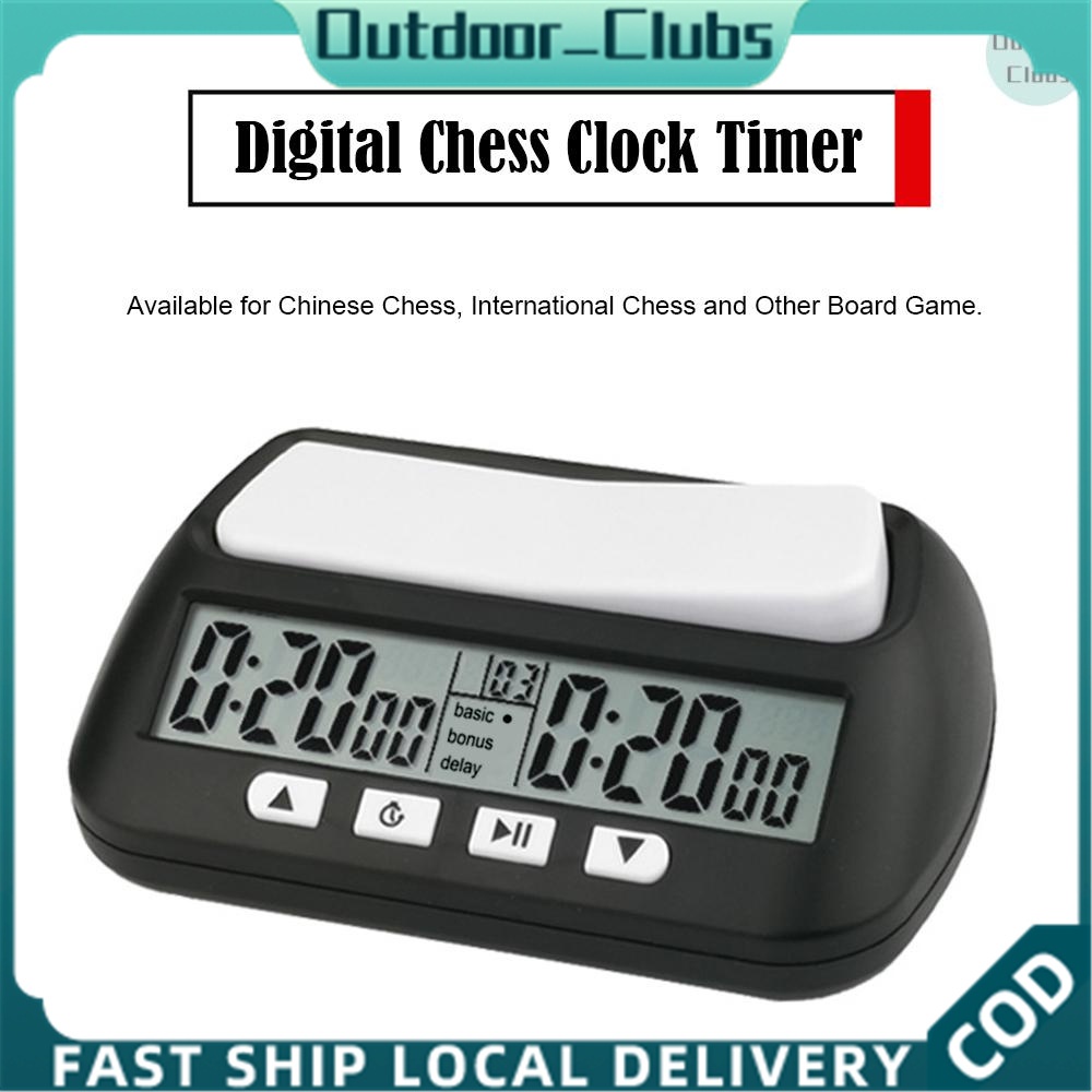 [Ourdoor_Clubs] 3-in-1 Multipurpose Portable Professional Chess Clock Digital Chess Timer Game ...