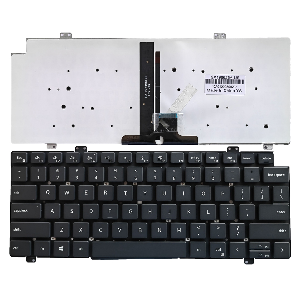 US backlit Keyboard for Dell Latitude 5420 5421 7420 7430 7520 7521 ...
