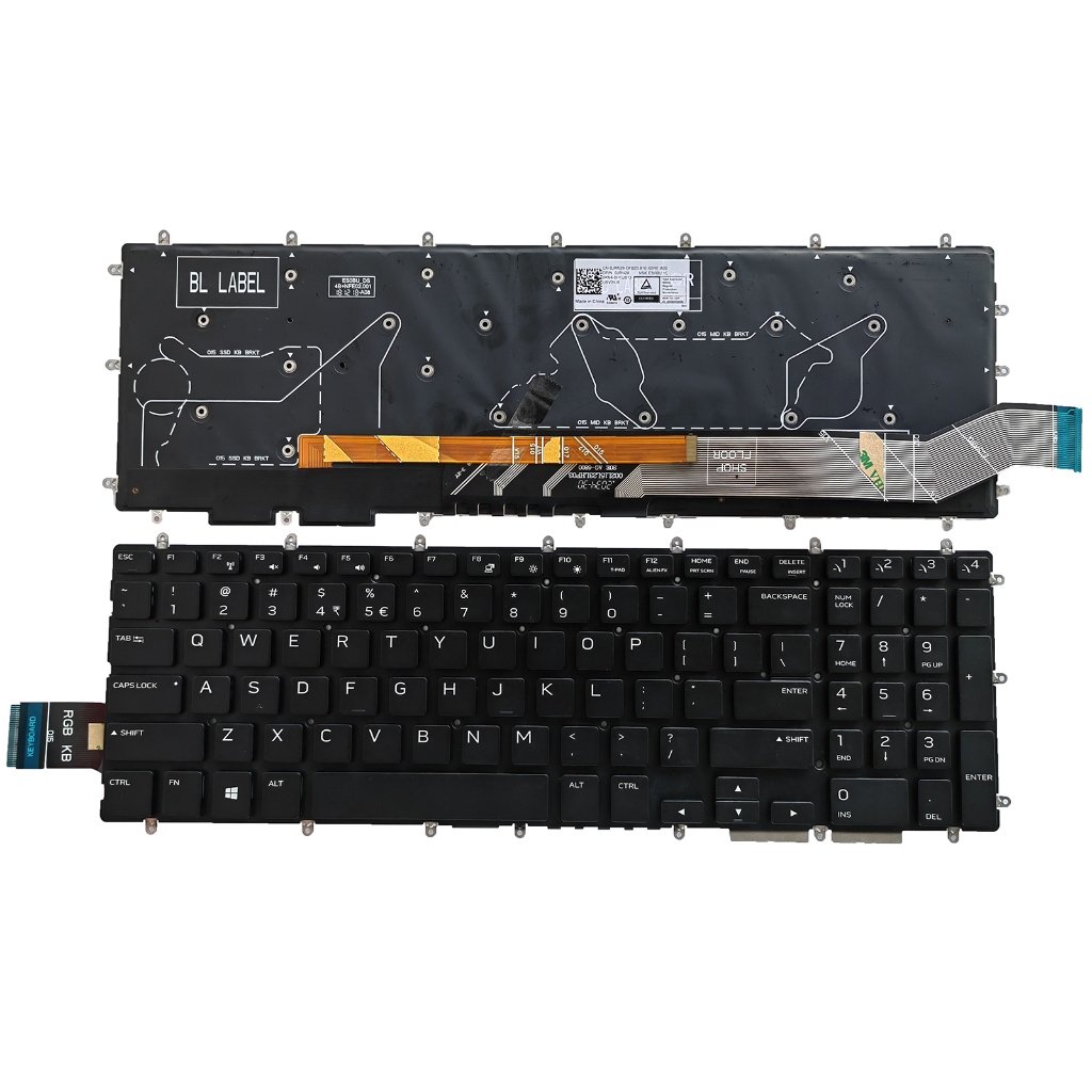 New US Black Backlit Keyboard for Dell Alienware M15 R1 M17 R1 2019 ...
