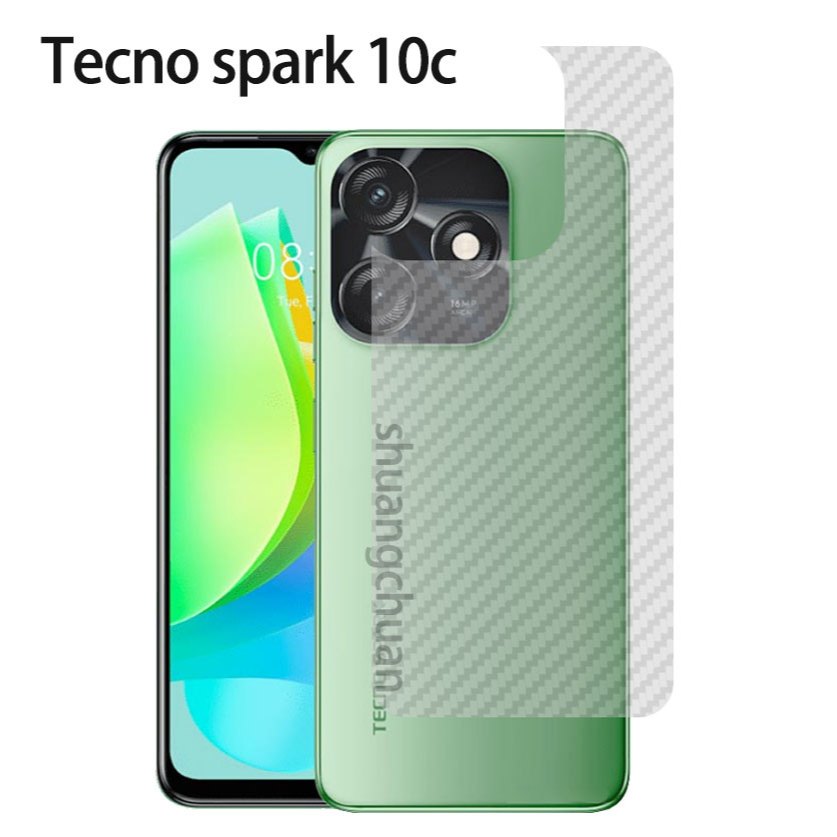 For Tecno spark 10c back film Camon 40 30 Spark 10 pro 3D carbon fiber ...