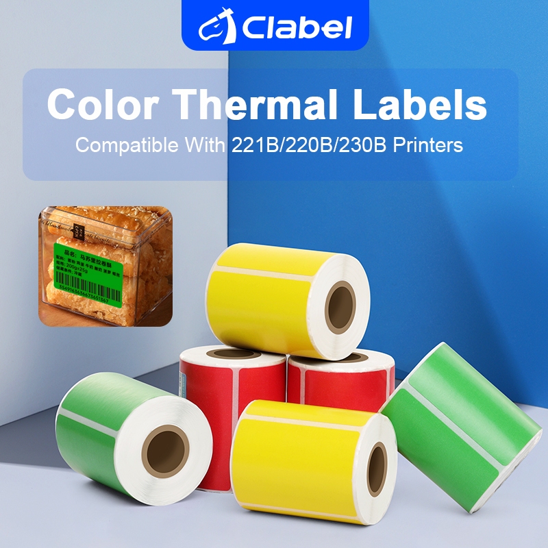 CLABEL 220B/230B/221B/320B Label Printer Sticker Thermal Color Label ...