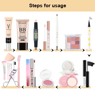 LAMEILA Face Makeup 17 Piece Makeup Combination | Shopee Philippines
