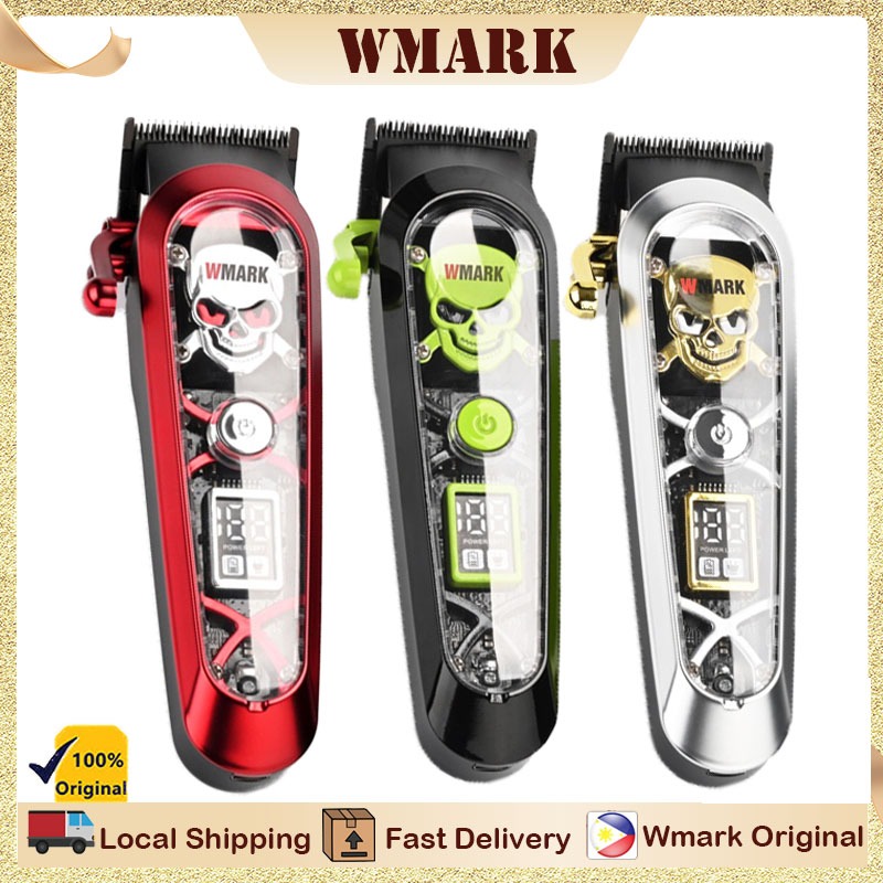 Wmark NG-130 Original Hair Clipper Wireless Charging Barber Full ...