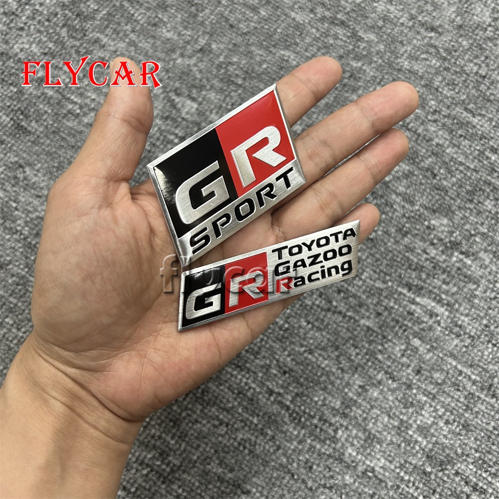GR SPORT GAZOO Aluminium Car Emblem Stickers Decor Rear Tail Car Body ...