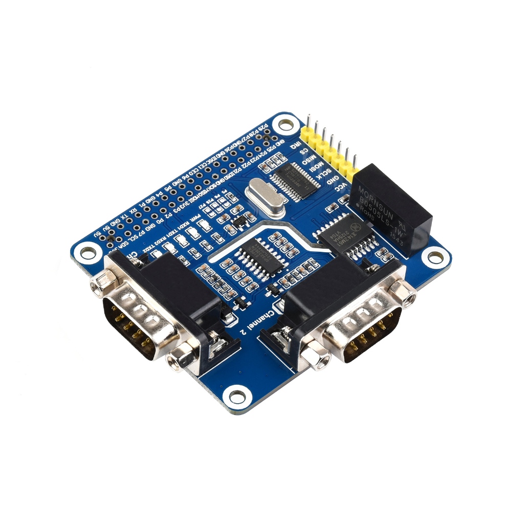 2-Channel Isolated RS232 Module Expansion Board HAT for RasPi RPI ...