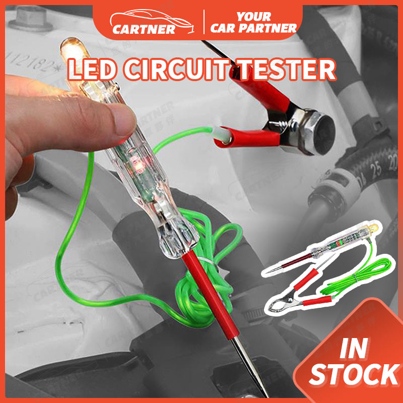 Cartner Automotive Car LED Circuit Tester 6-24V Test Light with Dual ...