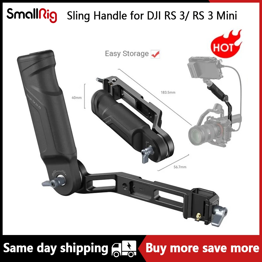 SmallRig RS3/RS3 Mini Adjustable Handle Sling Handgrip for DJI RS 3/RS 3 Mini Gimbal Handheld ...