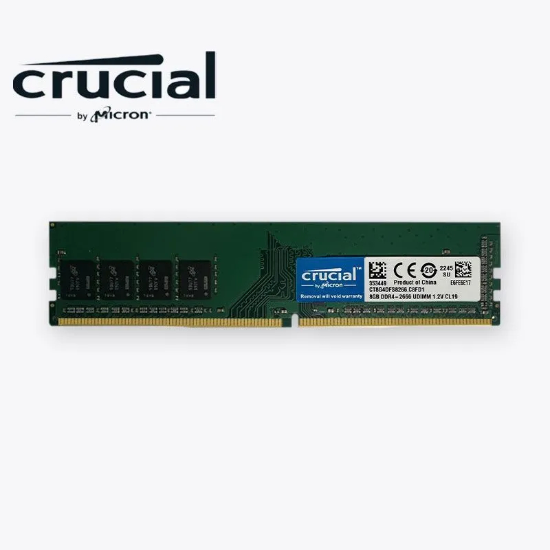 Crucial DDR4 PC RAM 4GB 8GB 16GB DDR4 2666MHz 288PIN Desktop DIMM ...