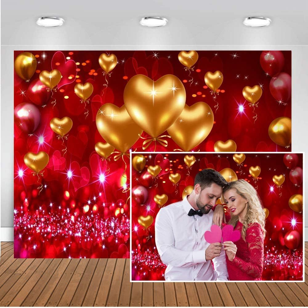 7x5ft Valentine's Day Photography Backdrop Red Love Theme Party Love ...